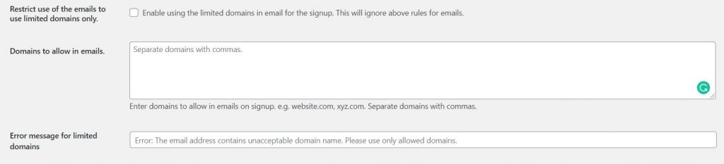 Restrict User Signups - UsersWP